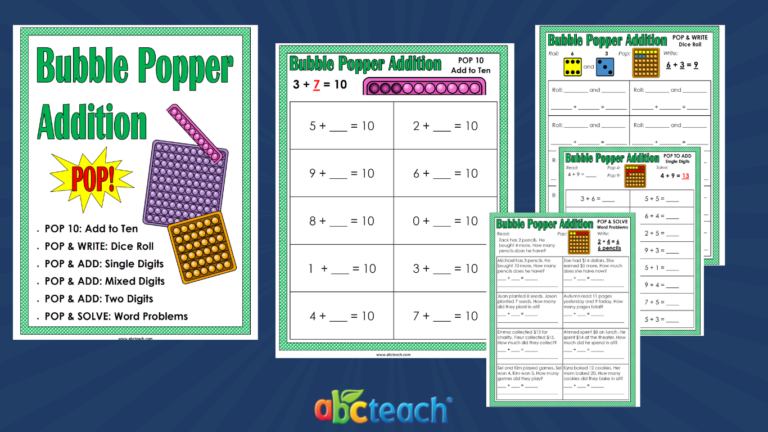 Bubble Popper Activities | abcteach Blog